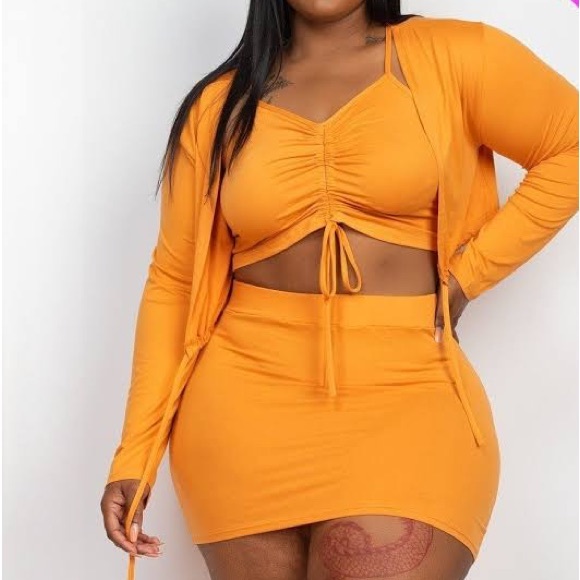 Tops | Nwt Plus Size Set Orange | Poshmark